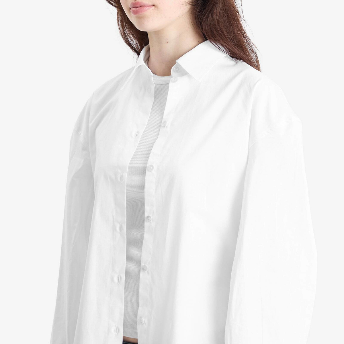 Closed Women's Pleated Sleeve Shirt in White Closed