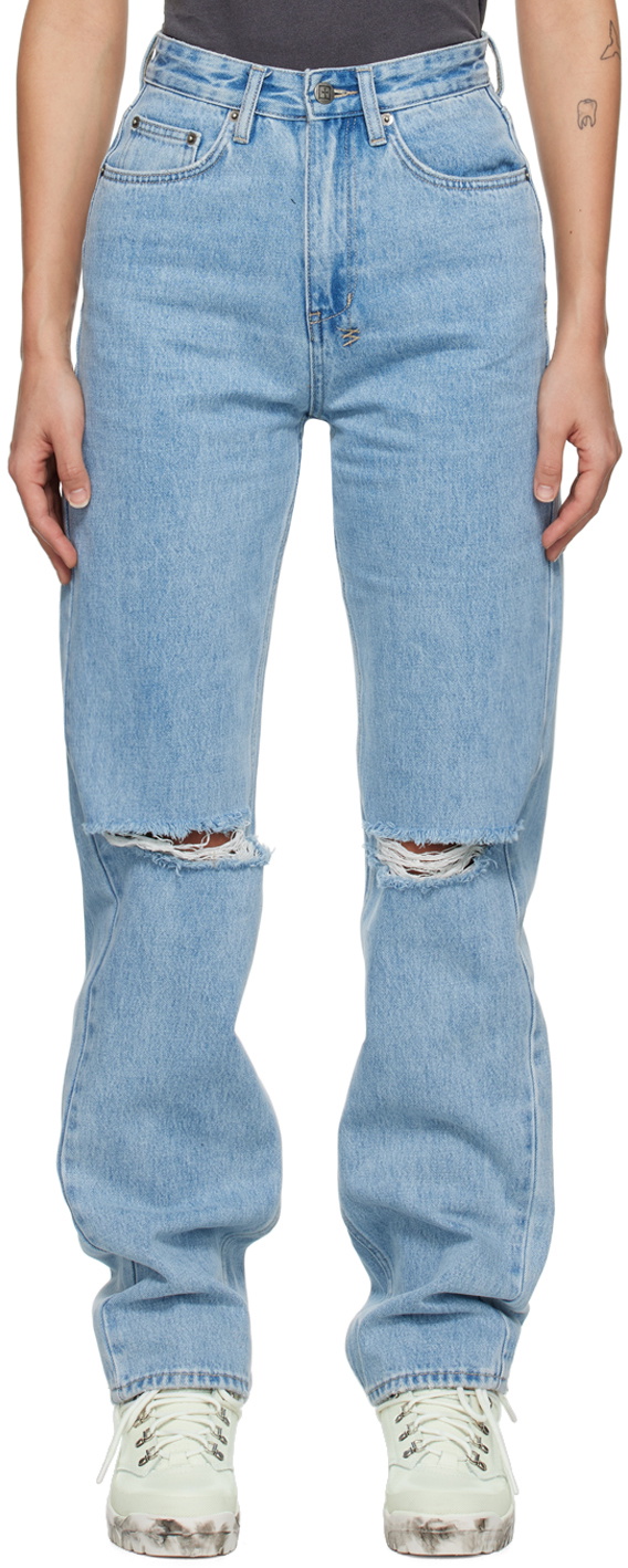 Ksubi Blue Playback Authentik Trashed Jeans Ksubi