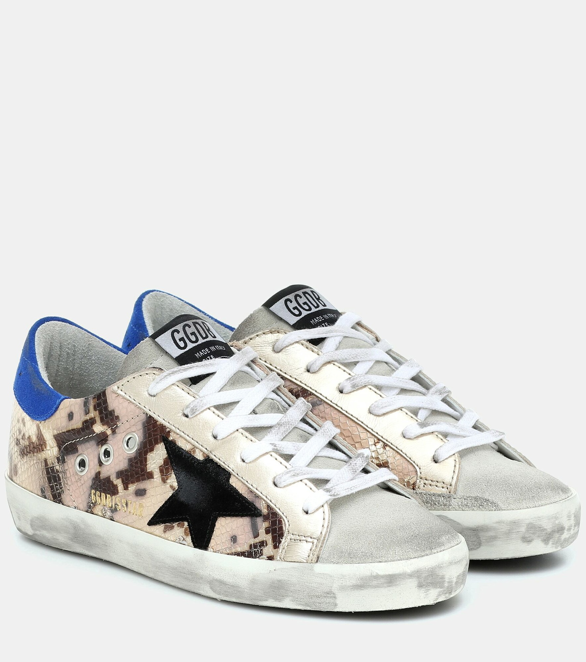 Golden Goose - Super-Star snake-effect leather sneakers Golden Goose ...