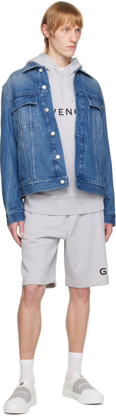 Givenchy Gray Archetype Shorts Givenchy