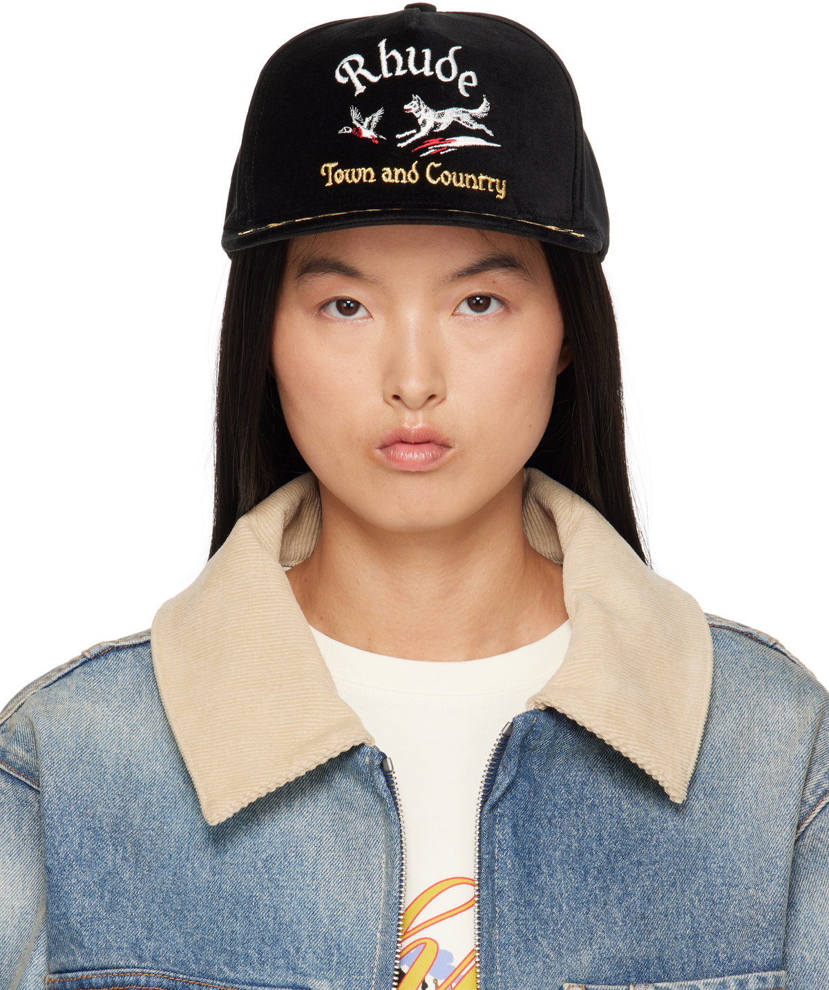 Rhude Black Wine Country Souvenir Cap Rhude