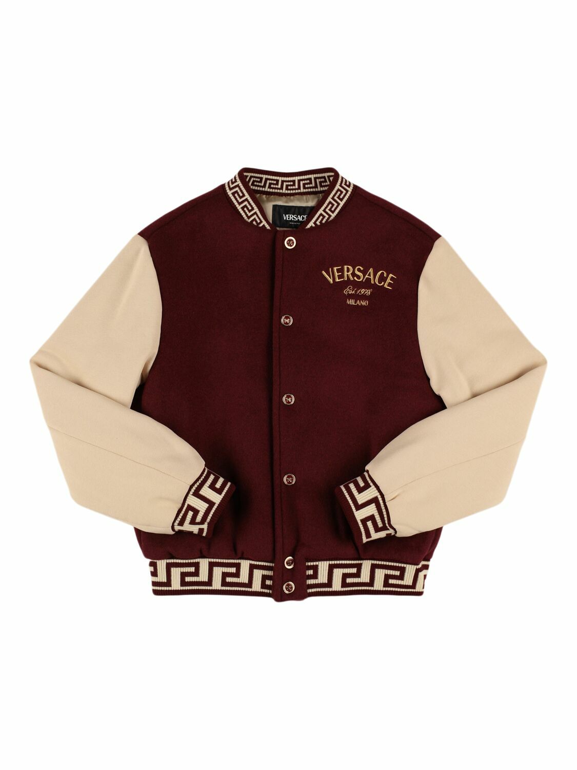 VERSACE Wool Blend Bomber Jacket Versace