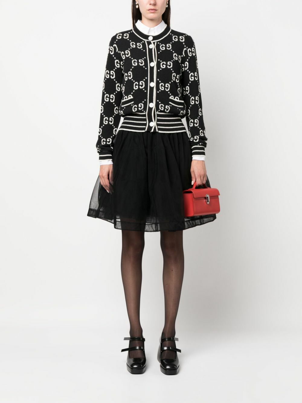 GUCCI - Gg Supreme Cotton Cardigan Gucci