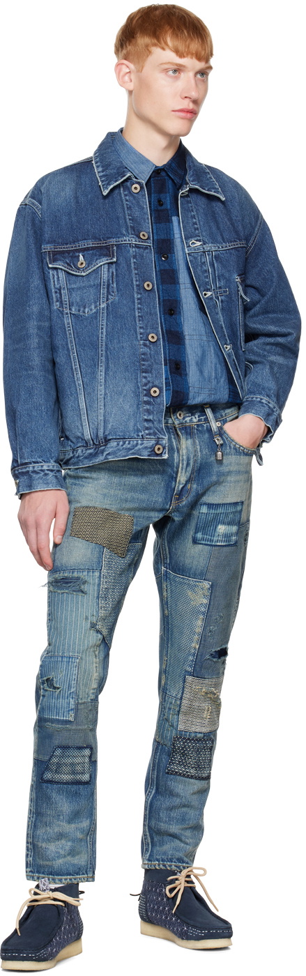 FDMTL Blue Faded Denim Jacket FDMTL