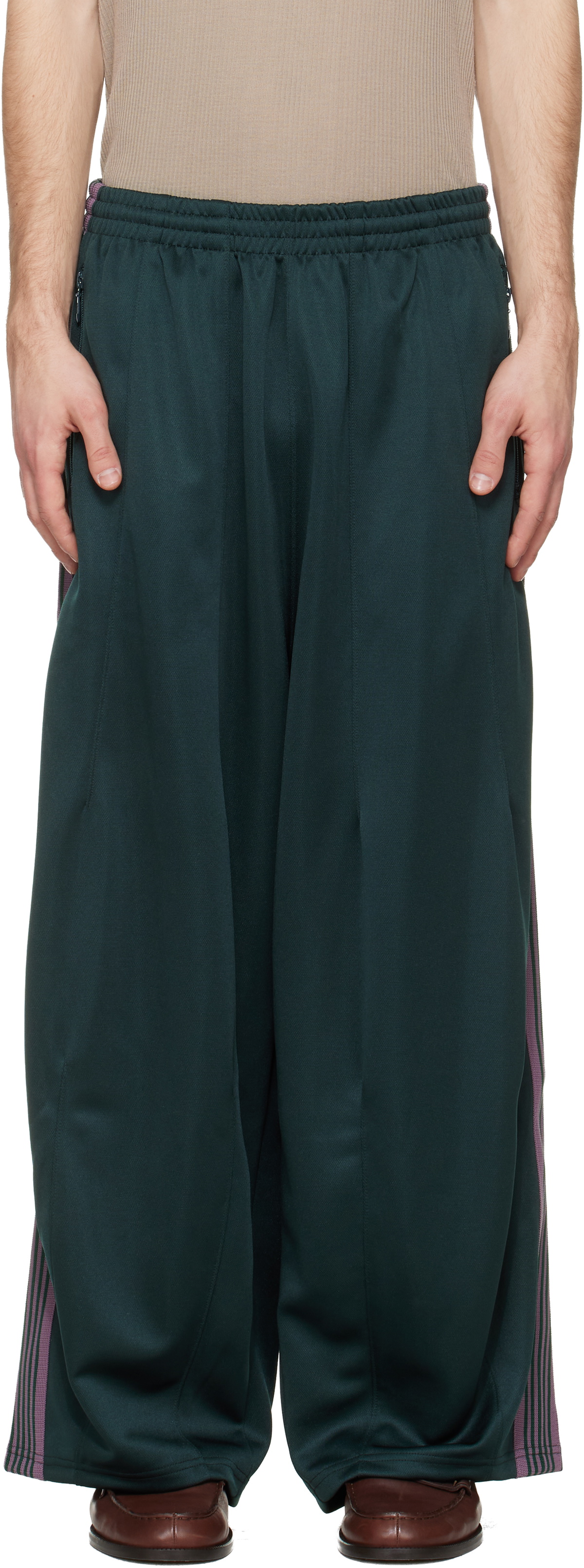 NEEDLES Green H.D. Track Pants Needles