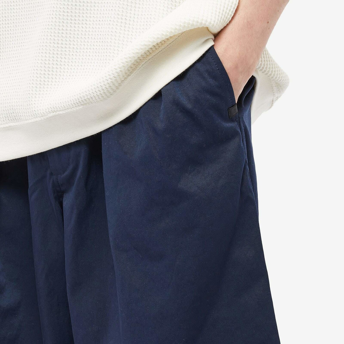 DAIWA Men's Tech Easy 2 Pleat Twill Short in Blue DAIWA