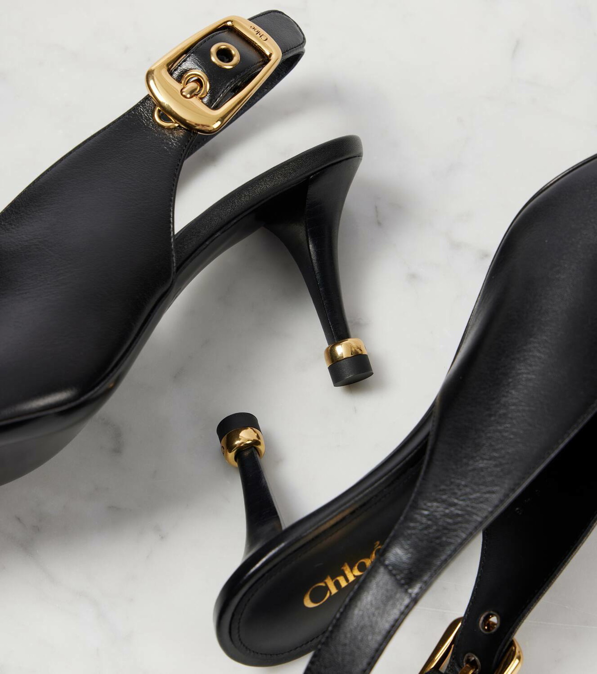 Chloé Andrea leather slingback pumps Chloe
