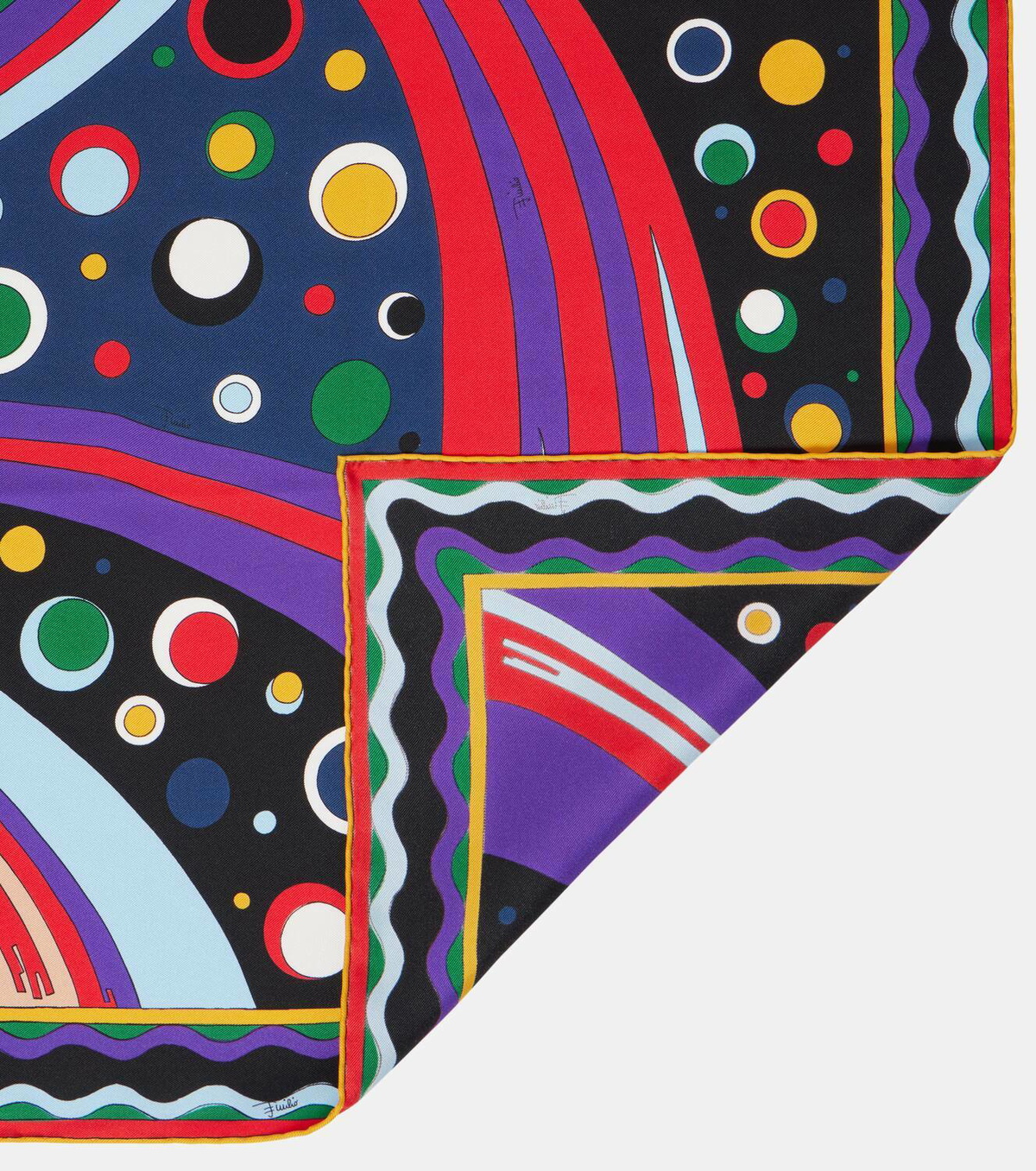 Pucci Fontane silk twill scarf Emilio Pucci