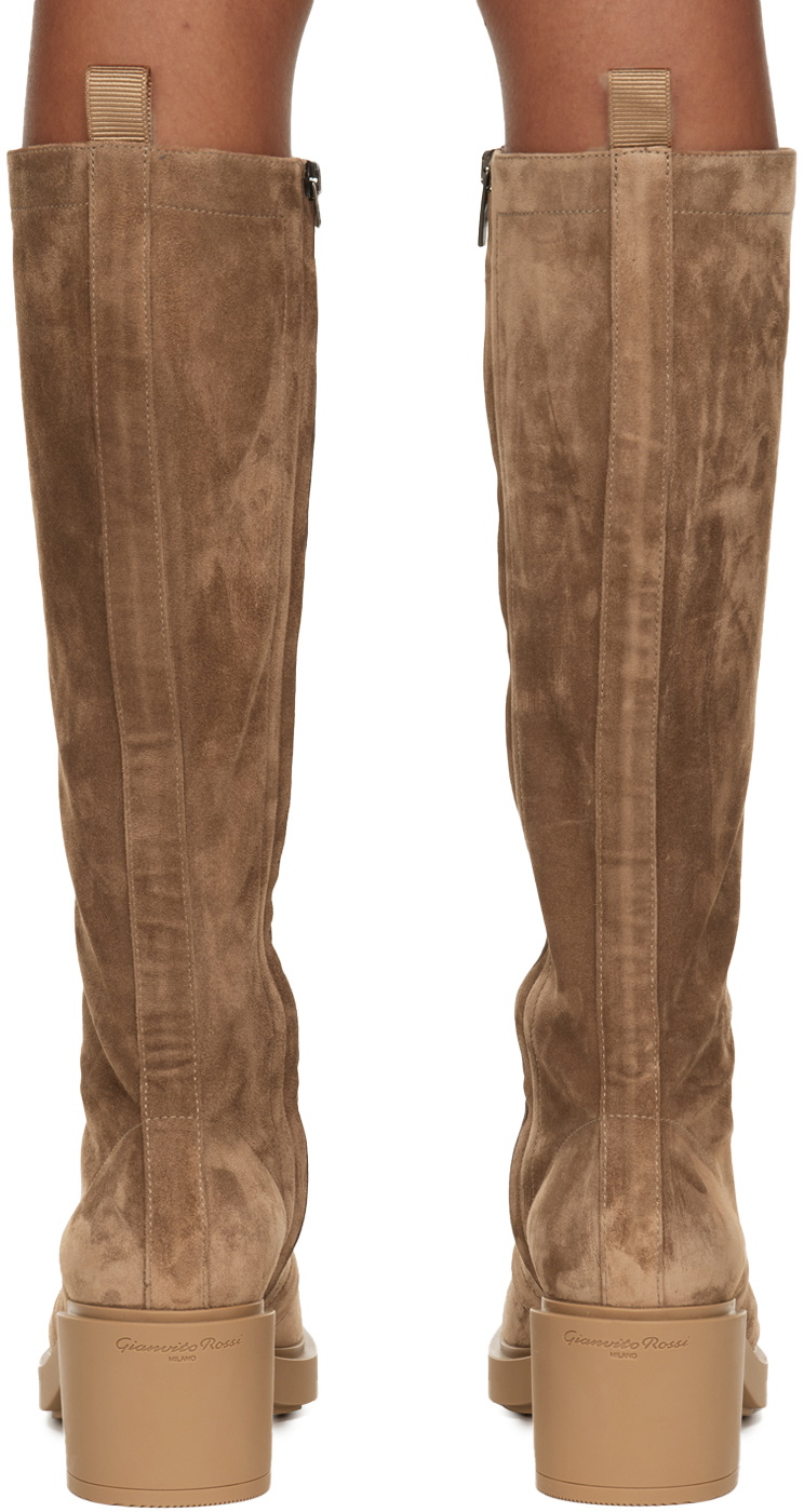 Gianvito Rossi Brown Foster Boots Gianvito Rossi