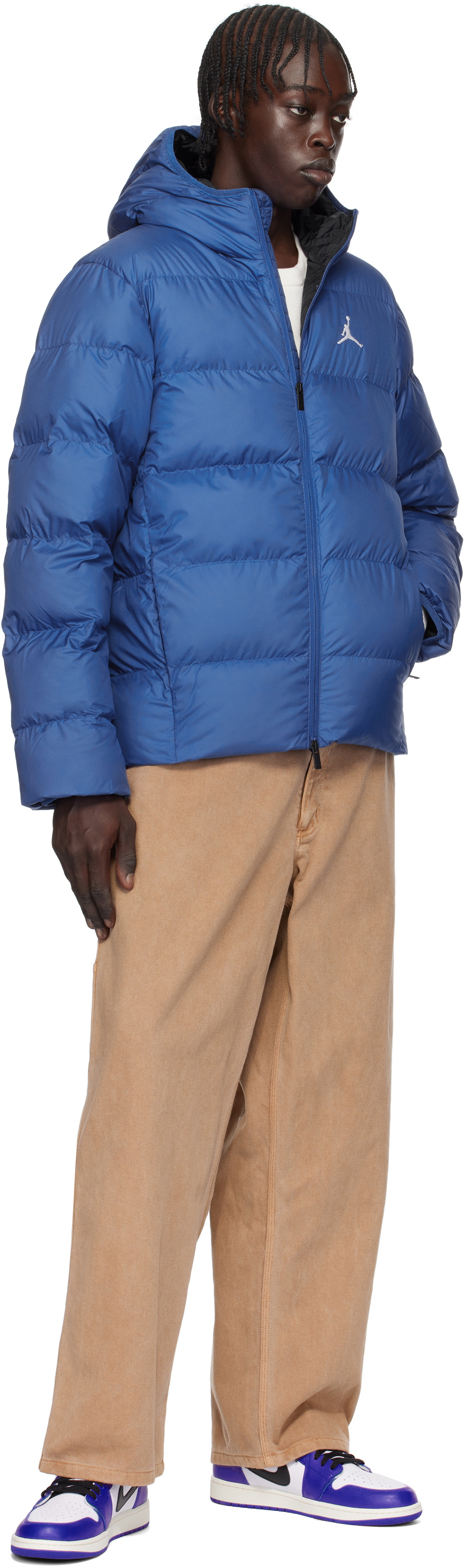 Nike Jordan Blue Jordan Brooklyn Puffer Jacket Nike Jordan Brand