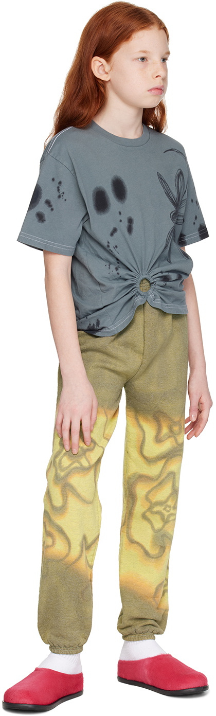 Collina Strada SSENSE Exclusive Kids Gray Flower Burst T-Shirt Collina ...