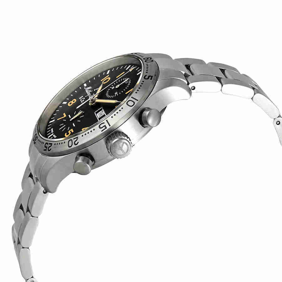 Mathey-Tissot Type 21 Chrono Automatic Chronograph Black Dial Mens ...