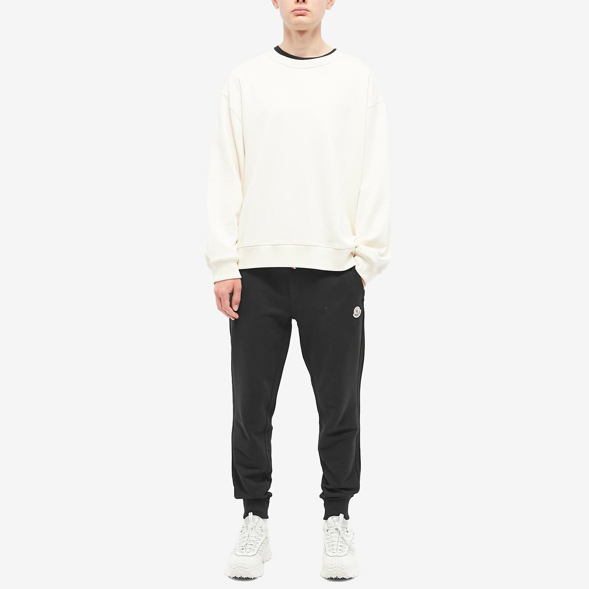 Moncler Men's Tricolor Track Pants in Black Moncler