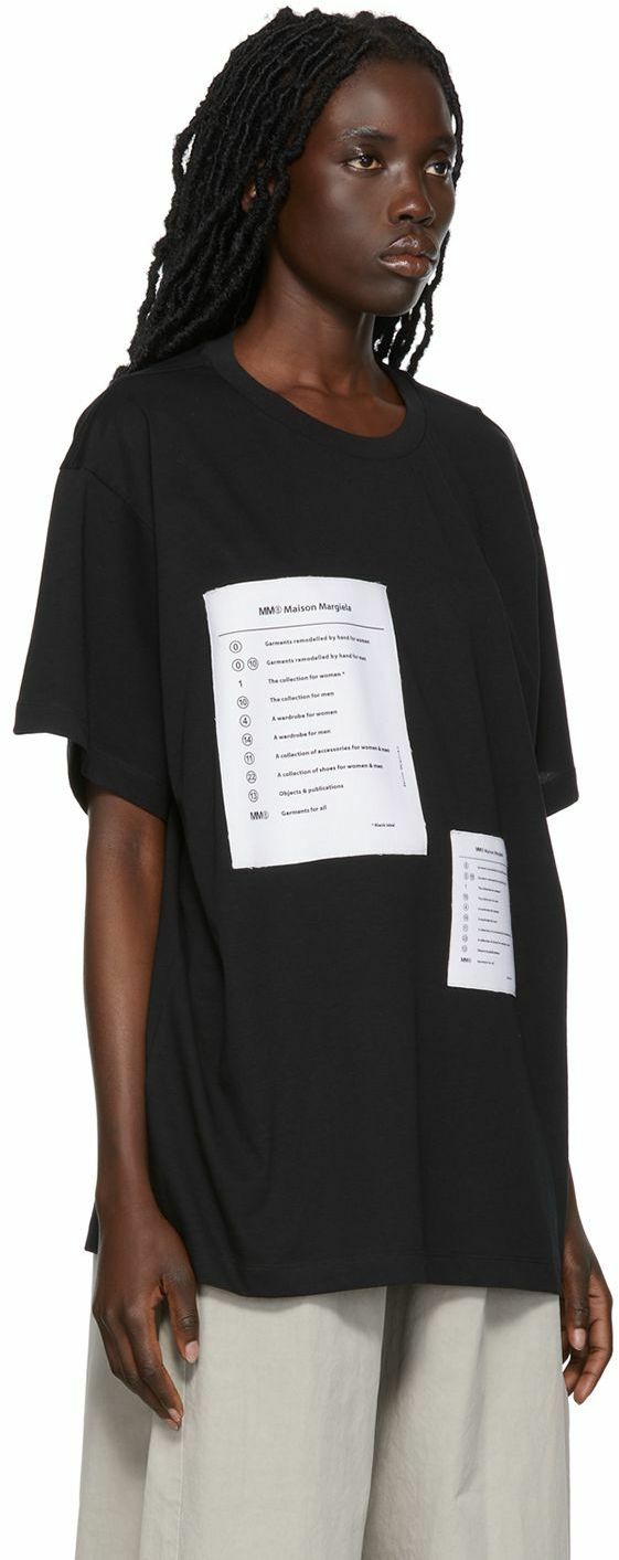 MM6 Maison Margiela Black Label T-Shirt MM6 Maison Margiela