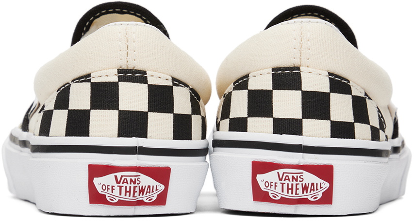 Vans Kids Black & Off-White Classic Slip-On Little Kids Sneakers Vans