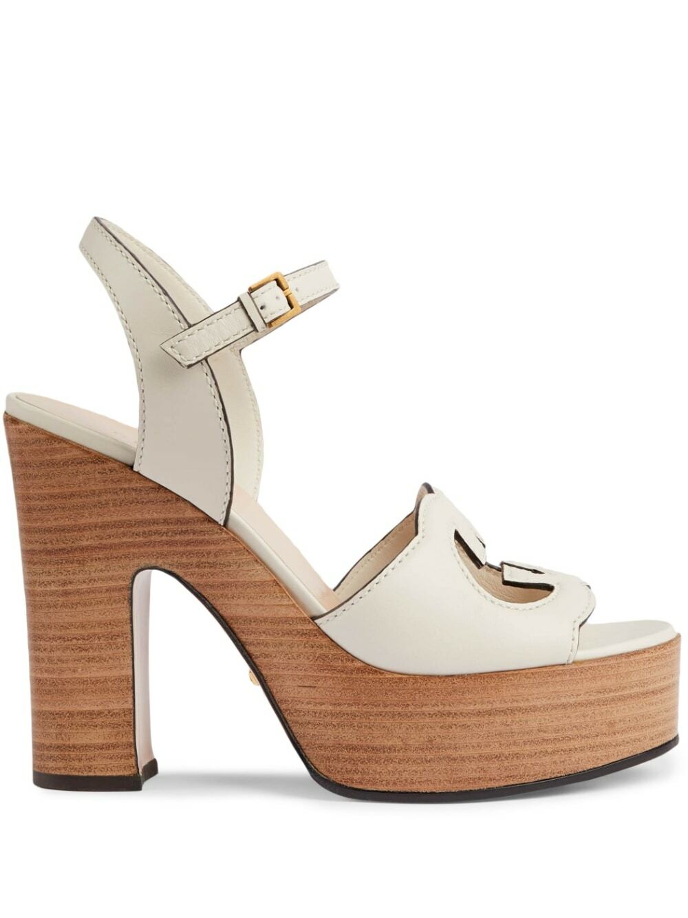 GUCCI - Leather Heel Sandals Gucci