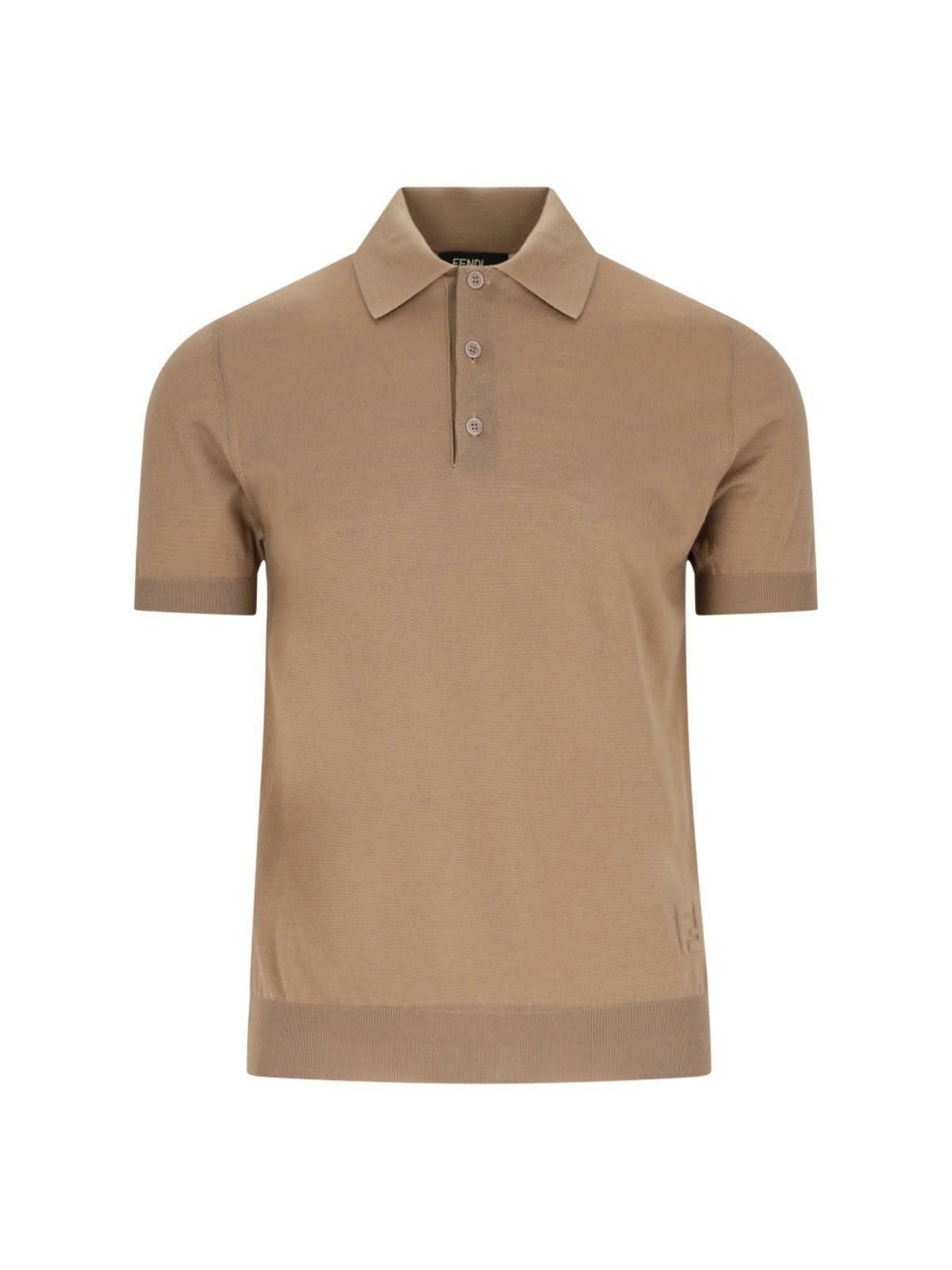 Fendi Logo Knit Polo Shirt Fendi