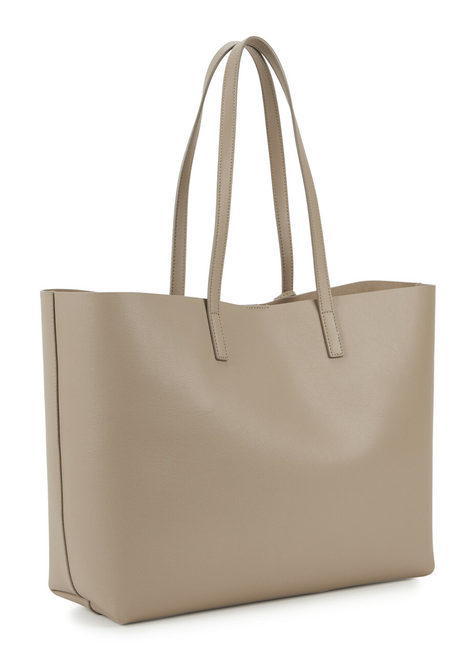 Saint Laurent East West Almond Grained Leather Tote, Tote Bag, Beige ...