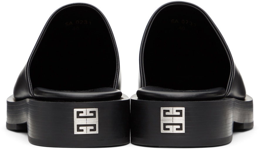Givenchy Black Squared Open Loafers Givenchy