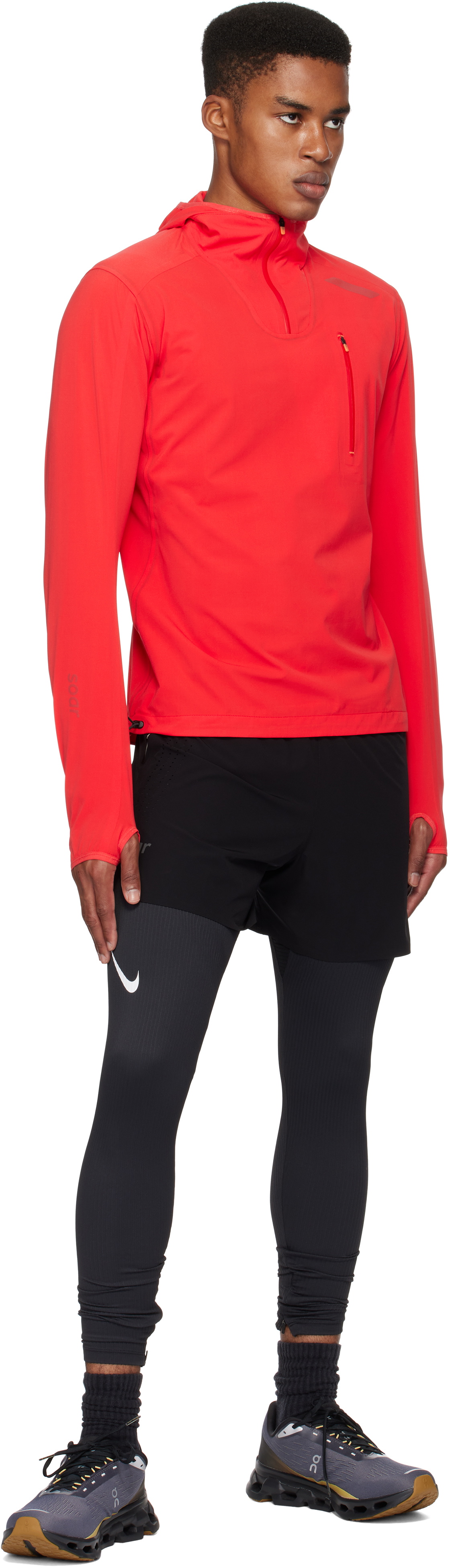 Soar Running Red Winter Anorak Jacket Soar Running