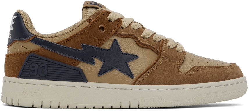 BAPE Brown & Navy SK8 Sta #4 Sneakers A Bathing Ape