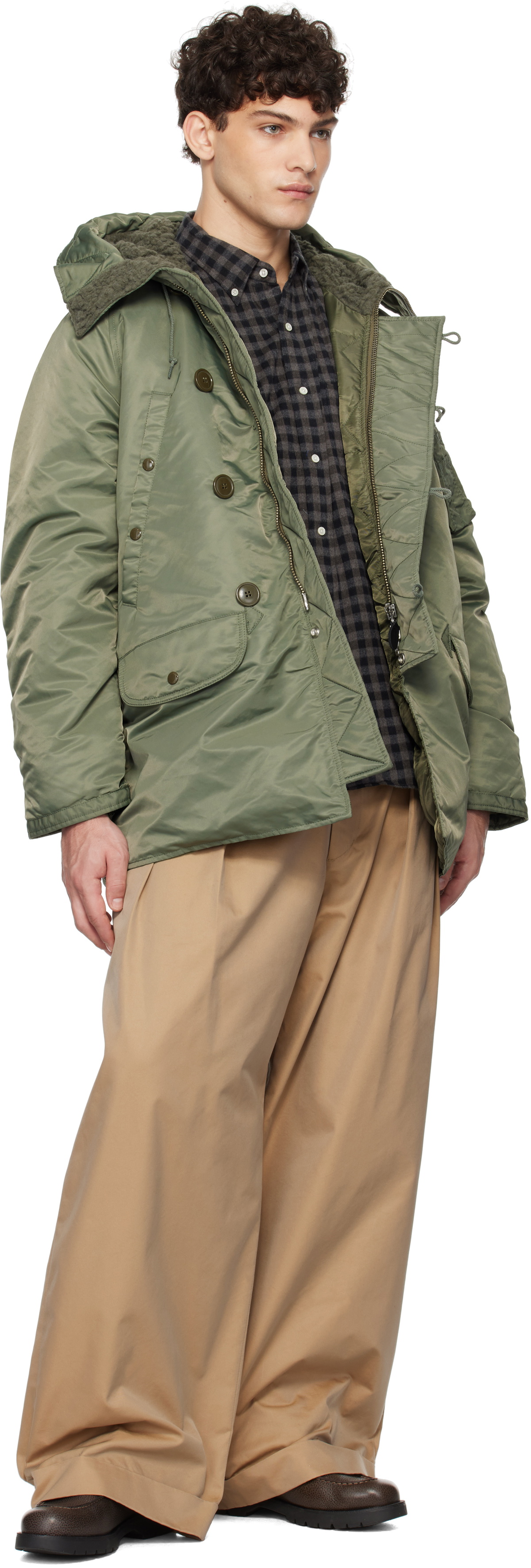 BEAMS PLUS Green MIL Type N-3B Down Jacket Beams Plus