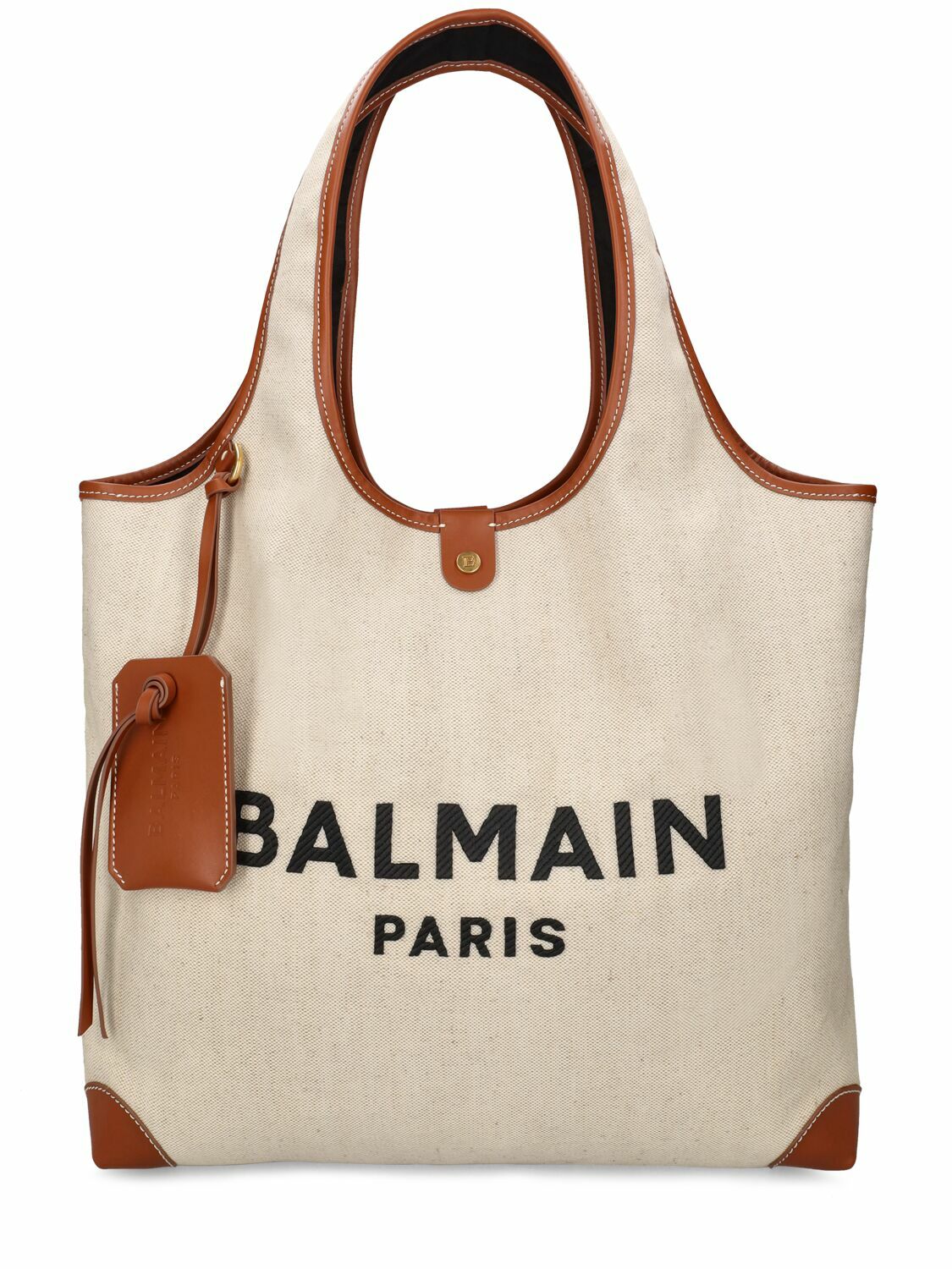 BALMAIN - B-army Canvas Logo Tote Bag Balmain