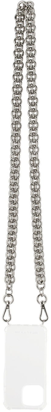 1017 ALYX 9SM Silver Chunky Chain iPhone 13 Pro Case 1017 ALYX 9SM