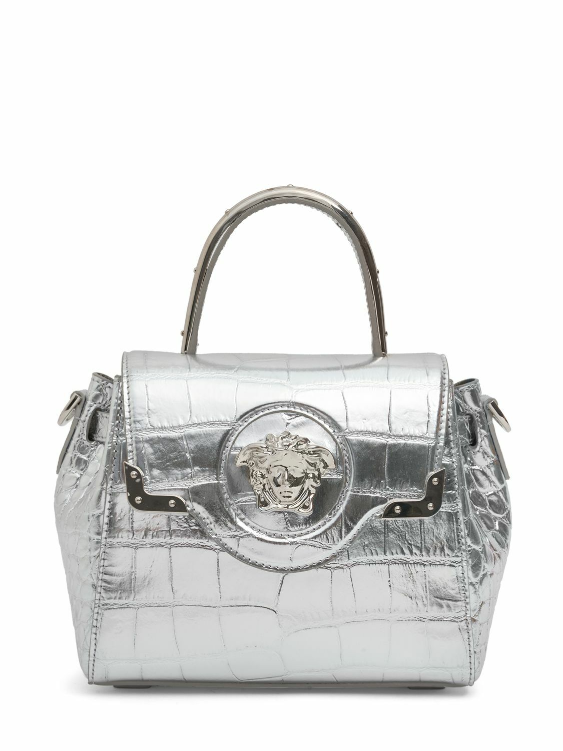 VERSACE - Small Medusa Embossed Leather Bag Versace