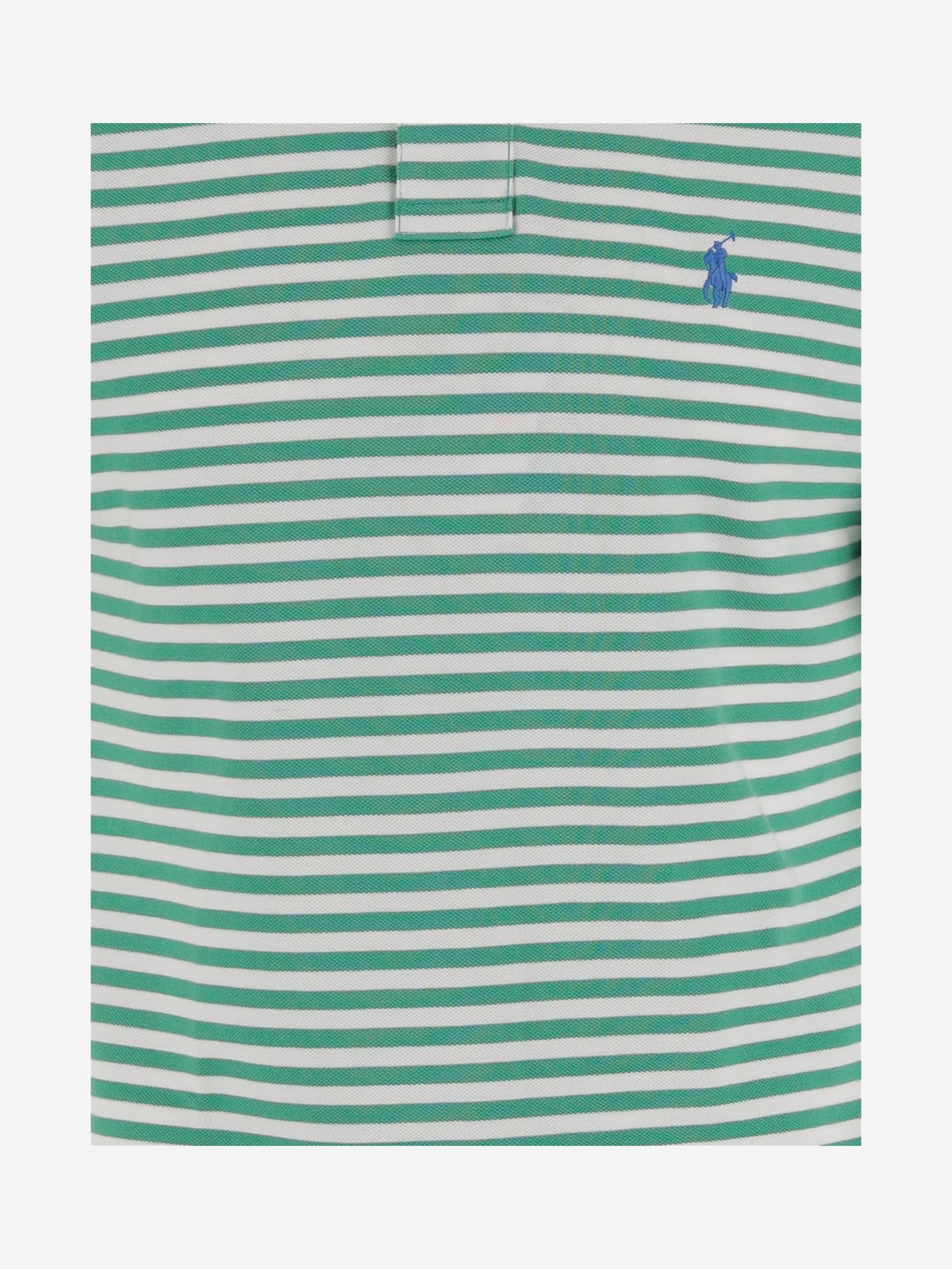 Polo Ralph Lauren Cotton Polo Shirt With Striped Pattern And Logo Polo ...
