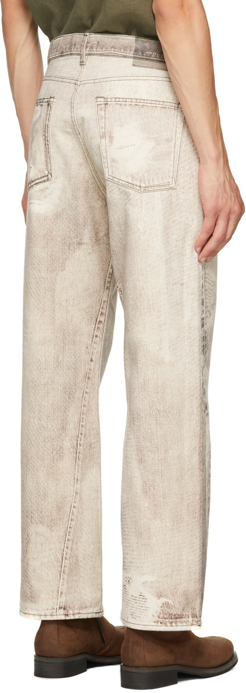 Our Legacy Grey Digital Print Jeans Our Legacy