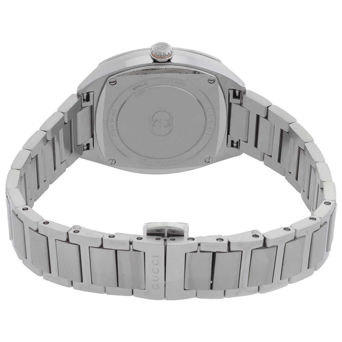 Gucci Interlocking G Quartz Diamond Silver Dial Ladies Watch YA142510 Gucci