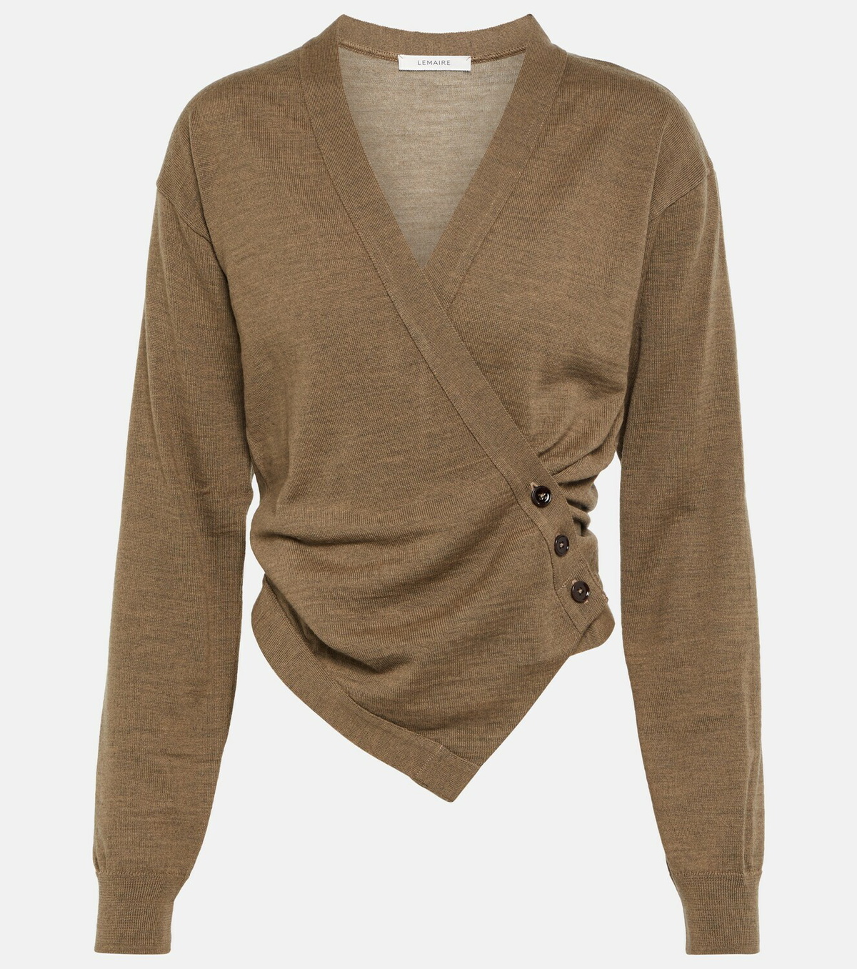 Lemaire - Wool-blend wrap cardigan Lemaire