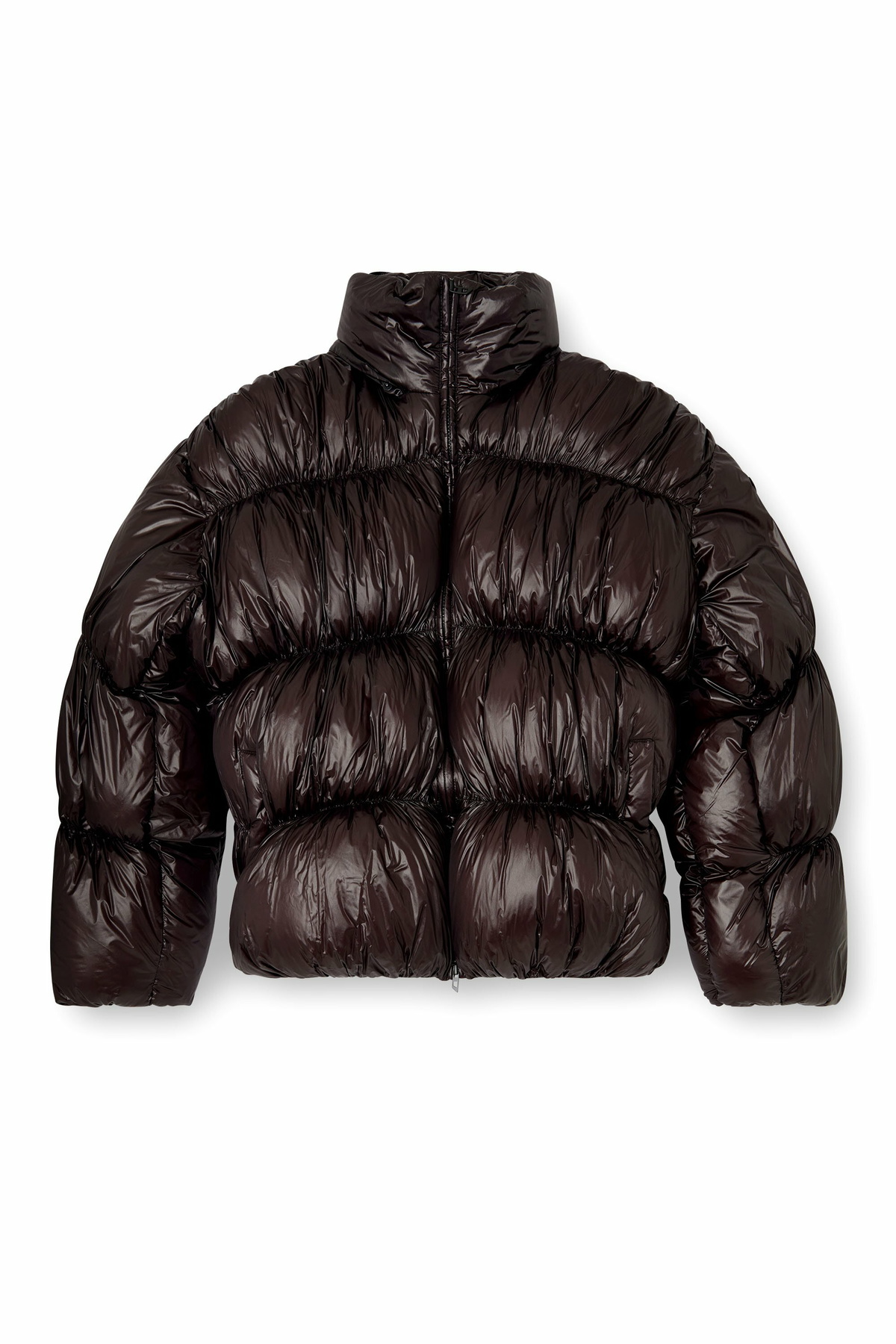Diesel Hooded down jacket with bubble effect - Winter Jackets Mens in ...