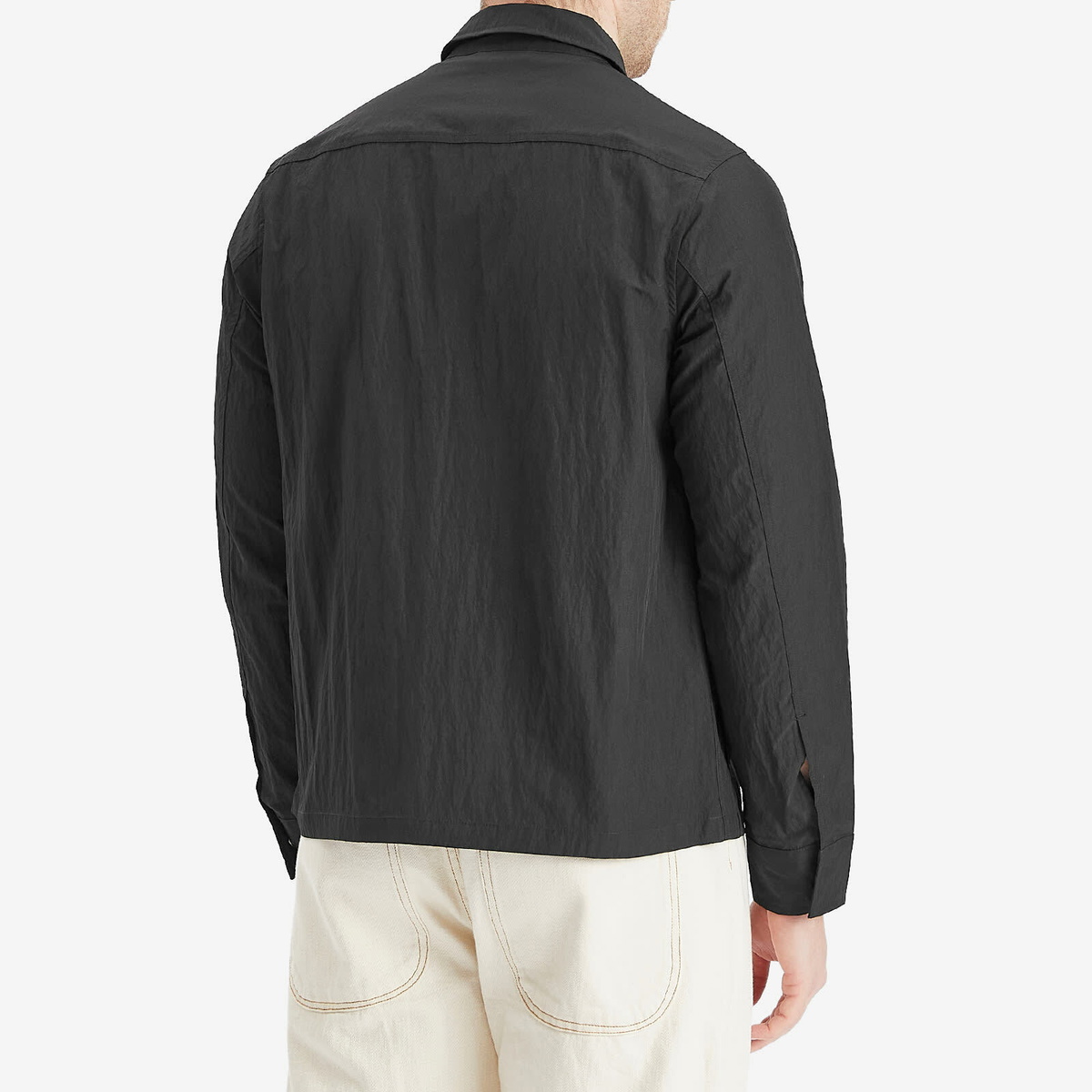 Fred Perry Men's Zip Through Overshirt in Black Fred Perry