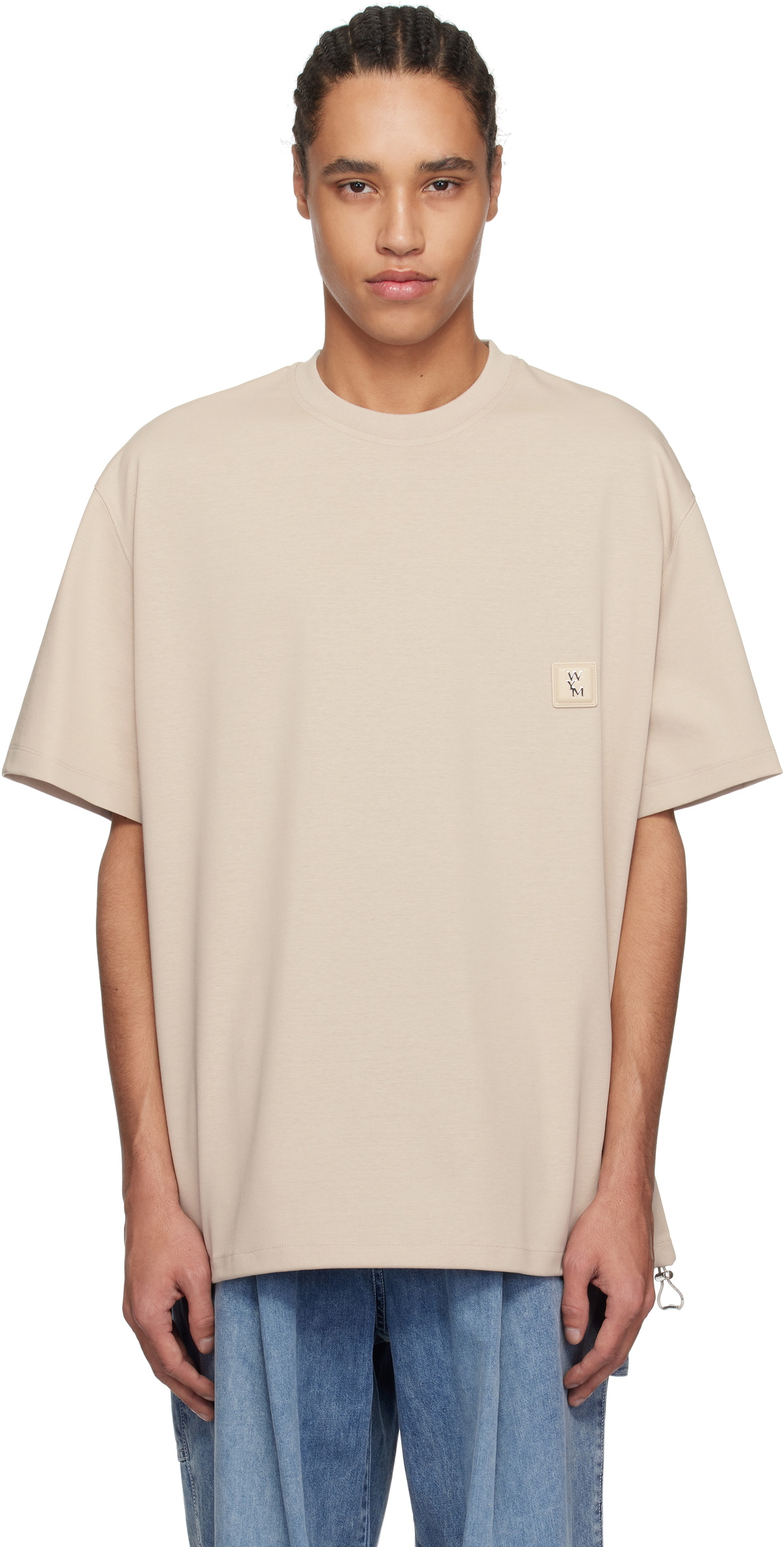 WOOYOUNGMI Beige String T-shirt Wooyoungmi