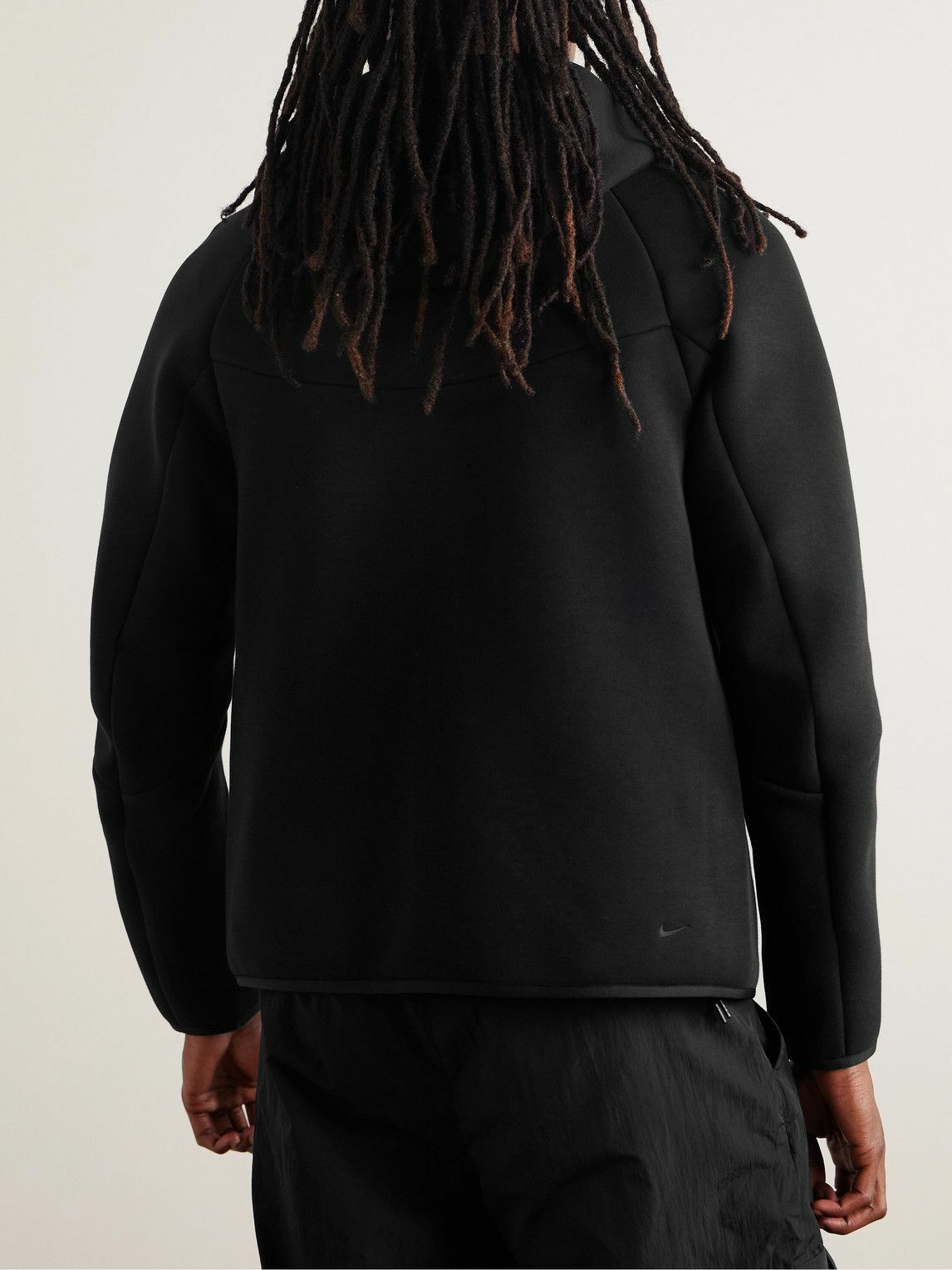 Nike - Windrunner Cotton-Blend Tech Fleece Zip-Up Hoodie - Black Nike