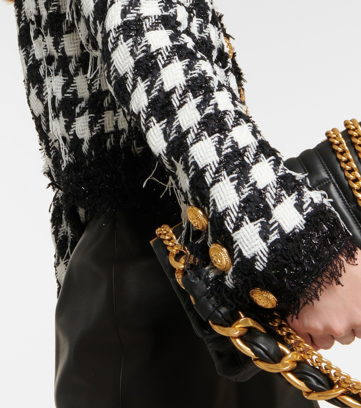 Balmain - Houndstooth tweed jacket Balmain