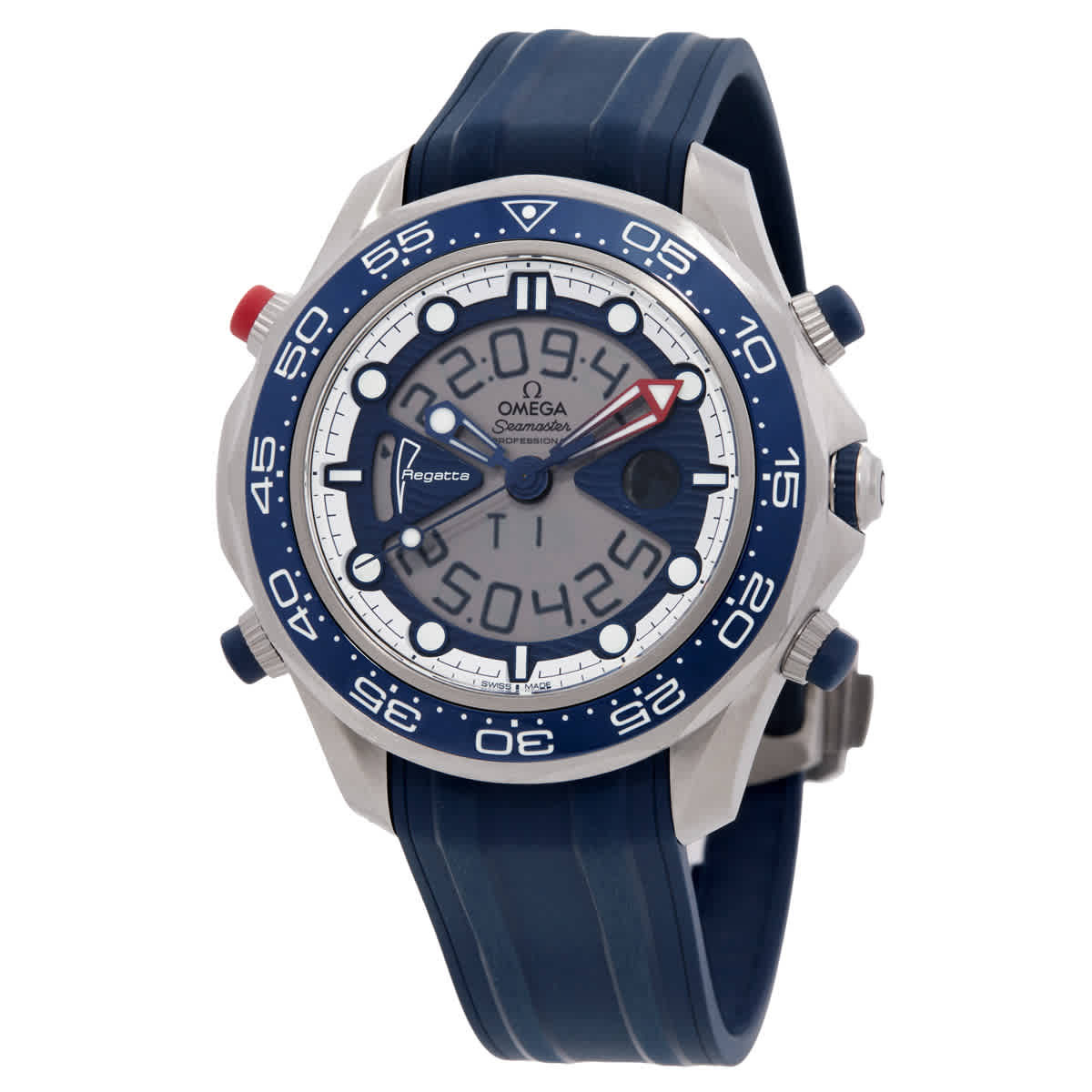 Omega Seamaster Regatta Chronograph Quartz Analog-Digital Mens Watch ...