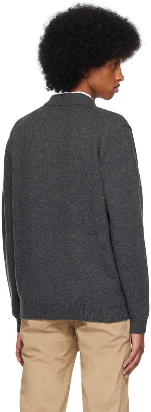Sunspel Gray Two-Way Zip Bomber Jacket Sunspel