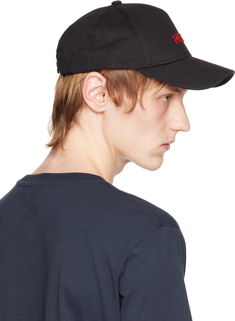 Hugo Black Embroidered Cap Hugo Boss