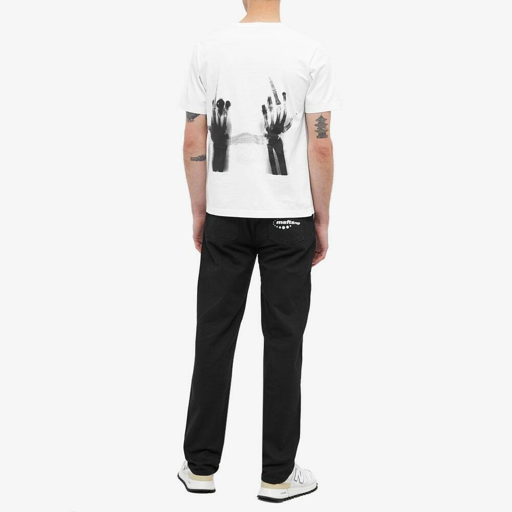 MSFTSrep Men's Middle Fingers T-Shirt in White MSFTSrep