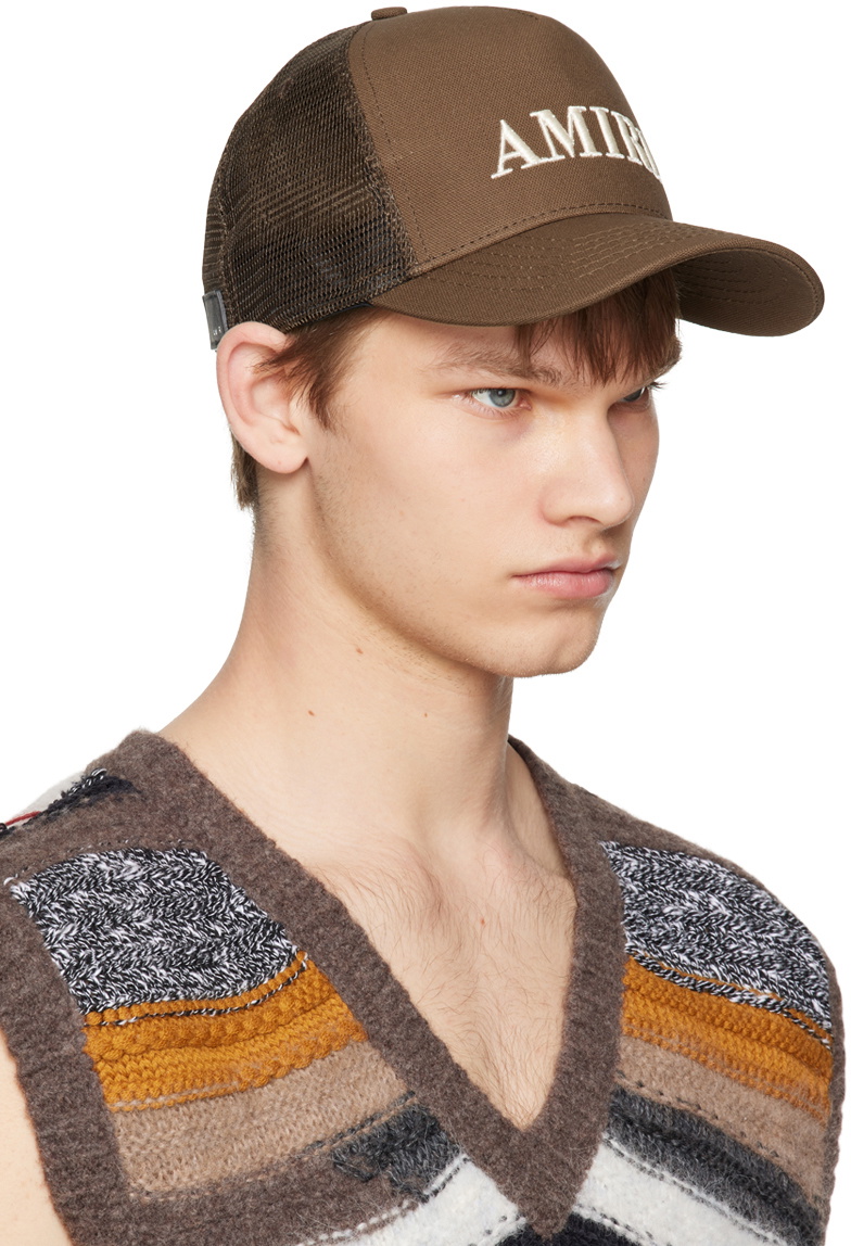 AMIRI Brown Trucker Cap Amiri