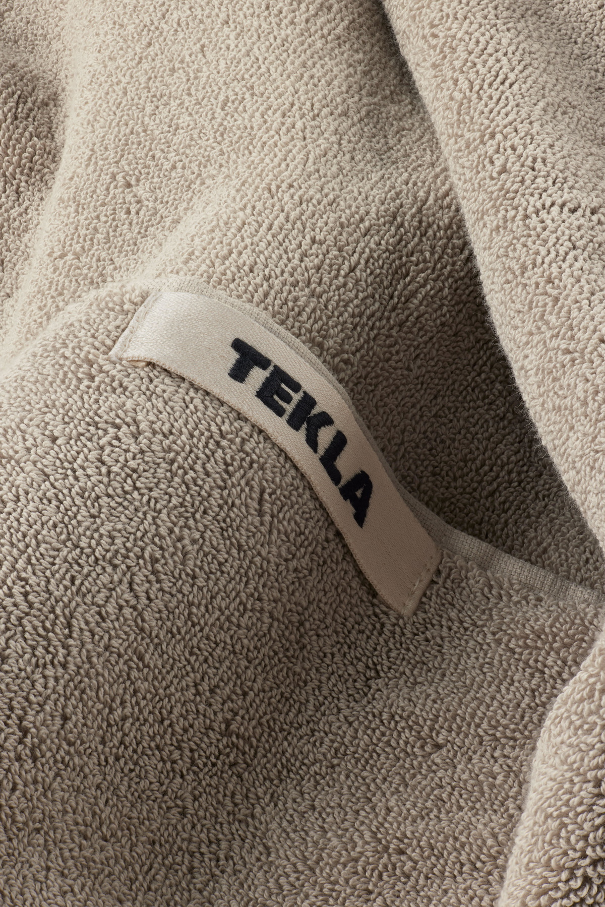 Tekla SSENSE Exclusive Gray Terry Heavyweight Bath Towel Tekla Fabrics
