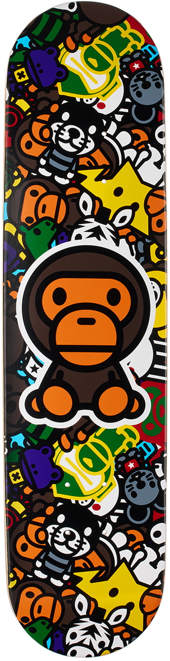 BAPE Multicolor BK 15th Anniversary Milo Safari Skateboard Deck A ...