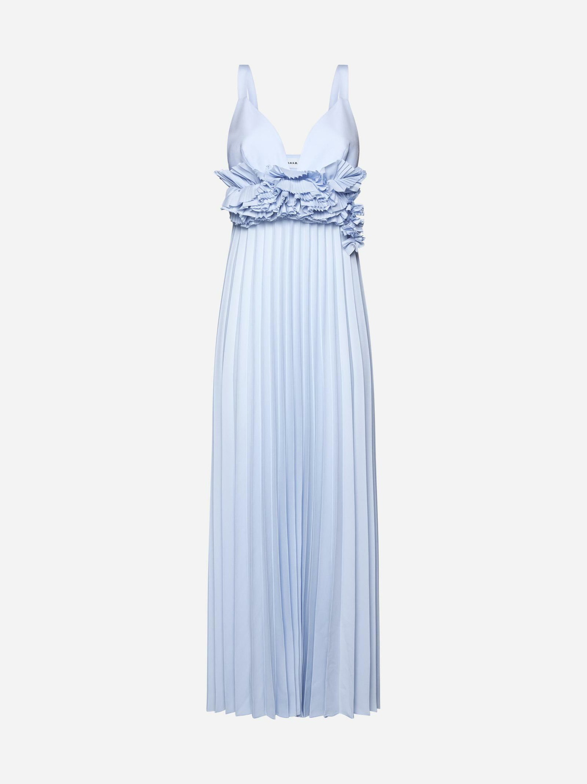 Parosh Palmer Pleated Long Dress Parosh