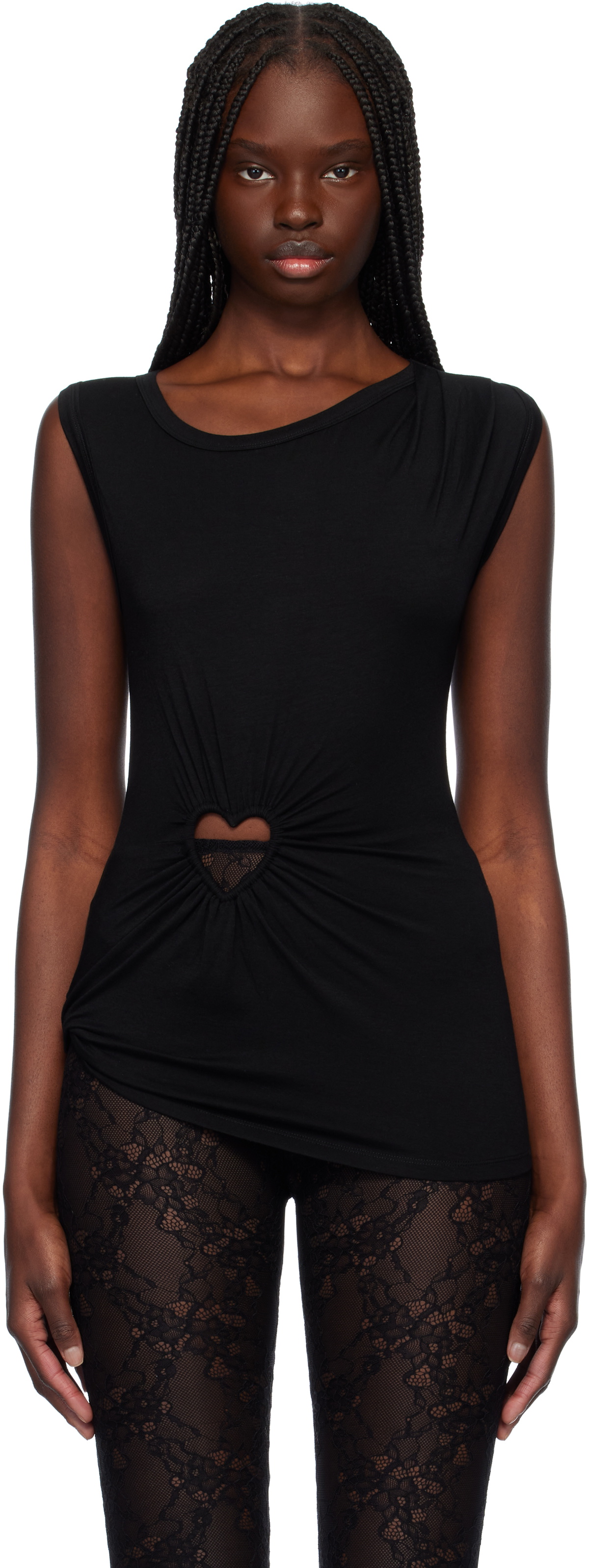 AMBUSH Black Heart Shape Tank Top Ambush