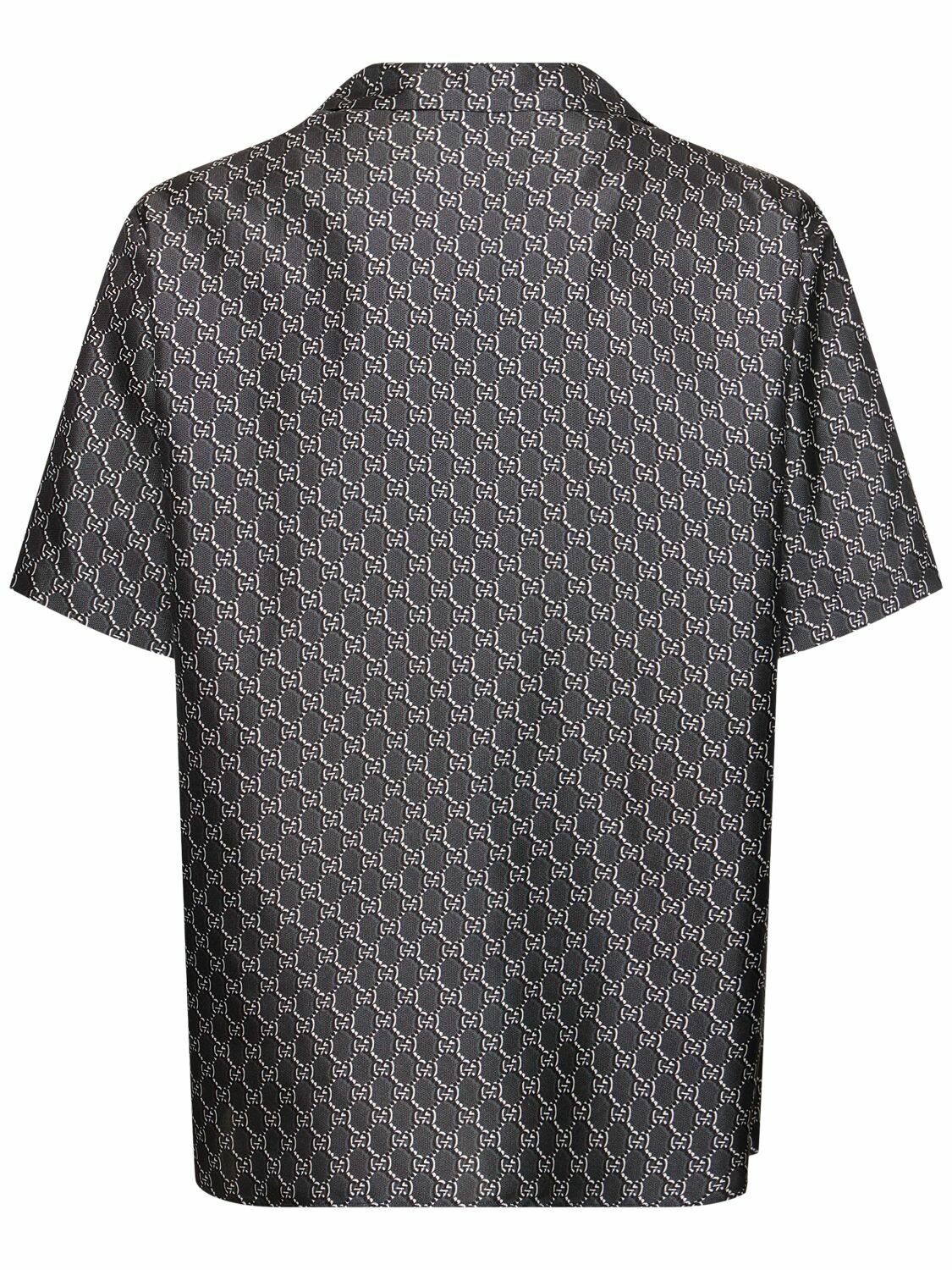 GUCCI Gg Print Silk Shirt Gucci