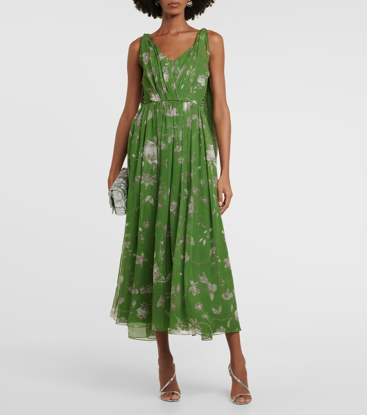 Erdem Floral caped silk maxi dress Erdem