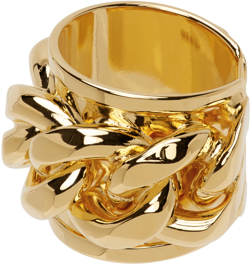 Balmain Gold Chain Ring Balmain
